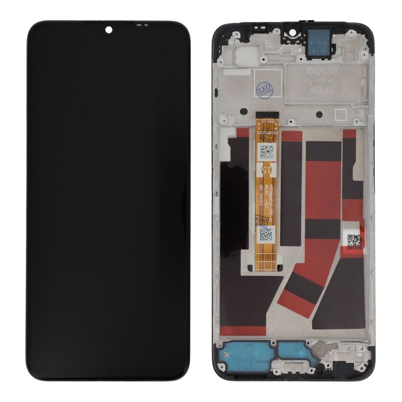 Ecran Complet Noir OLED Oppo A57 avec châssis | Brico-phone