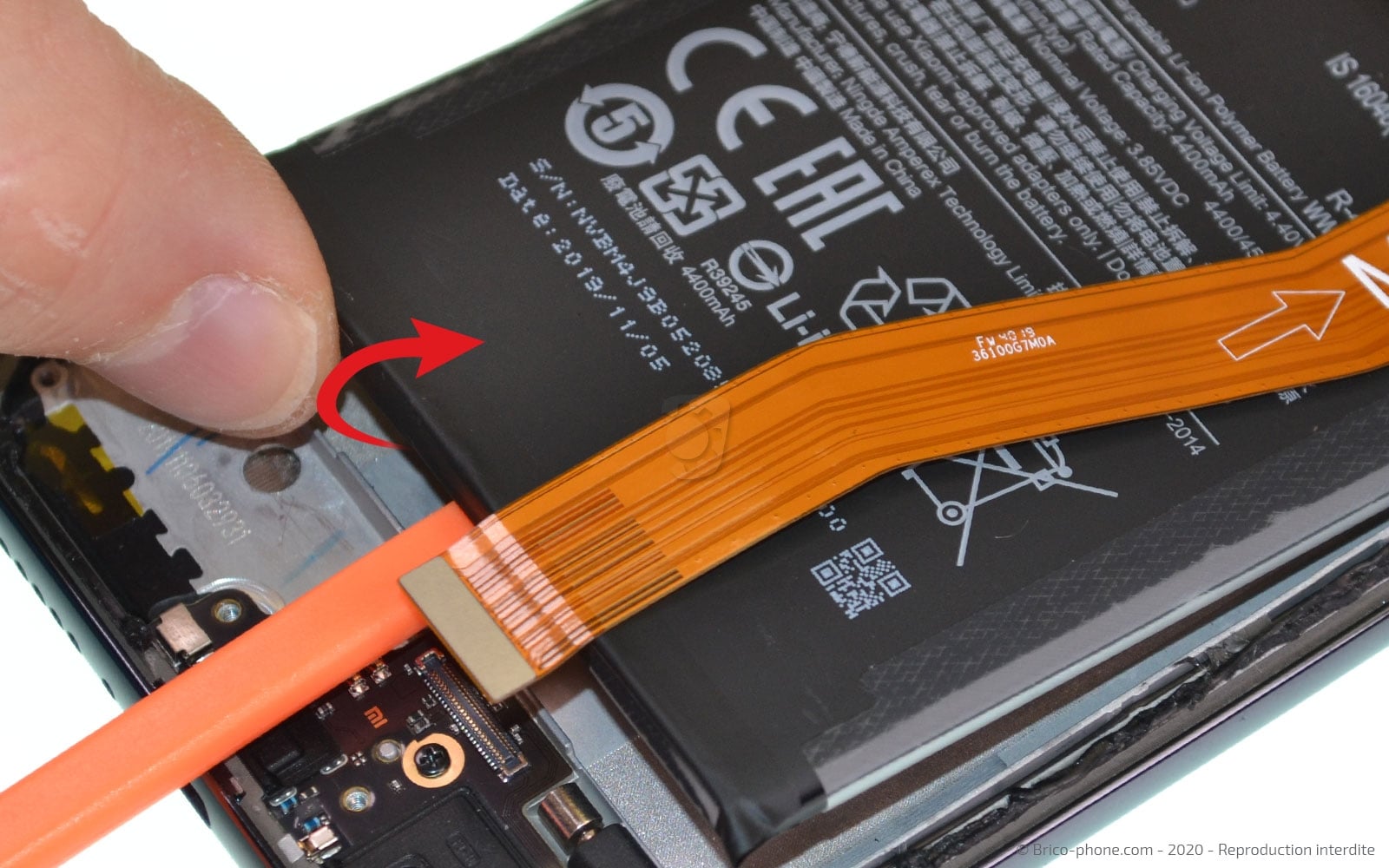 Tutoriel photo pour remplacer la batterie du Xiaomi Redmi Note 8 Pro