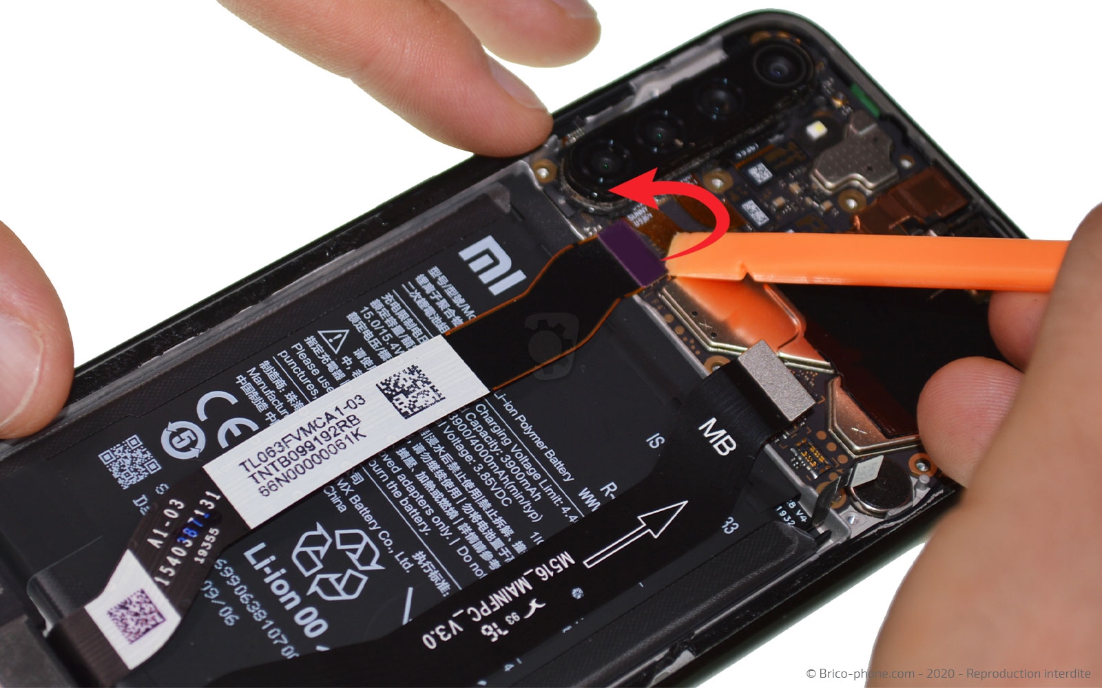 Tutoriel de réparation pour remplacer la batterie du Xiaomi Redmi Note 8