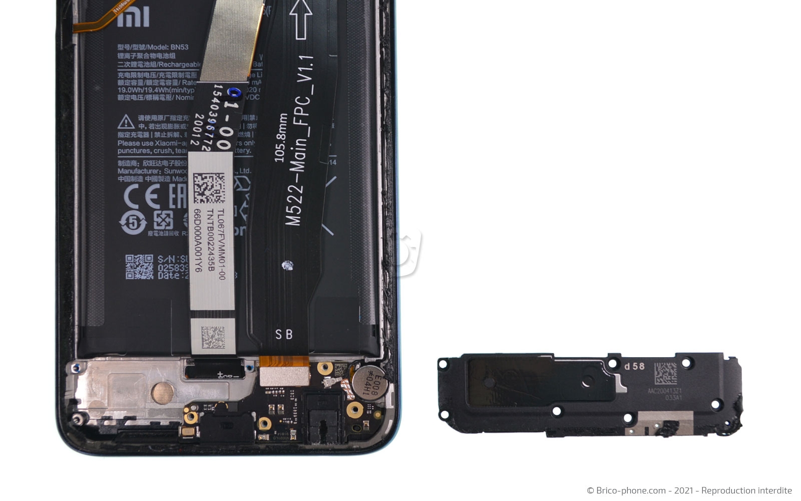 Guide de démontage pour découvrir l'intérieur du Xiaomi Redmi Note 9 Pro