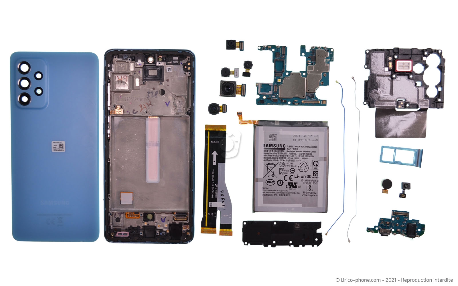 Guide de démontage complet pour le Samsung Galaxy A52